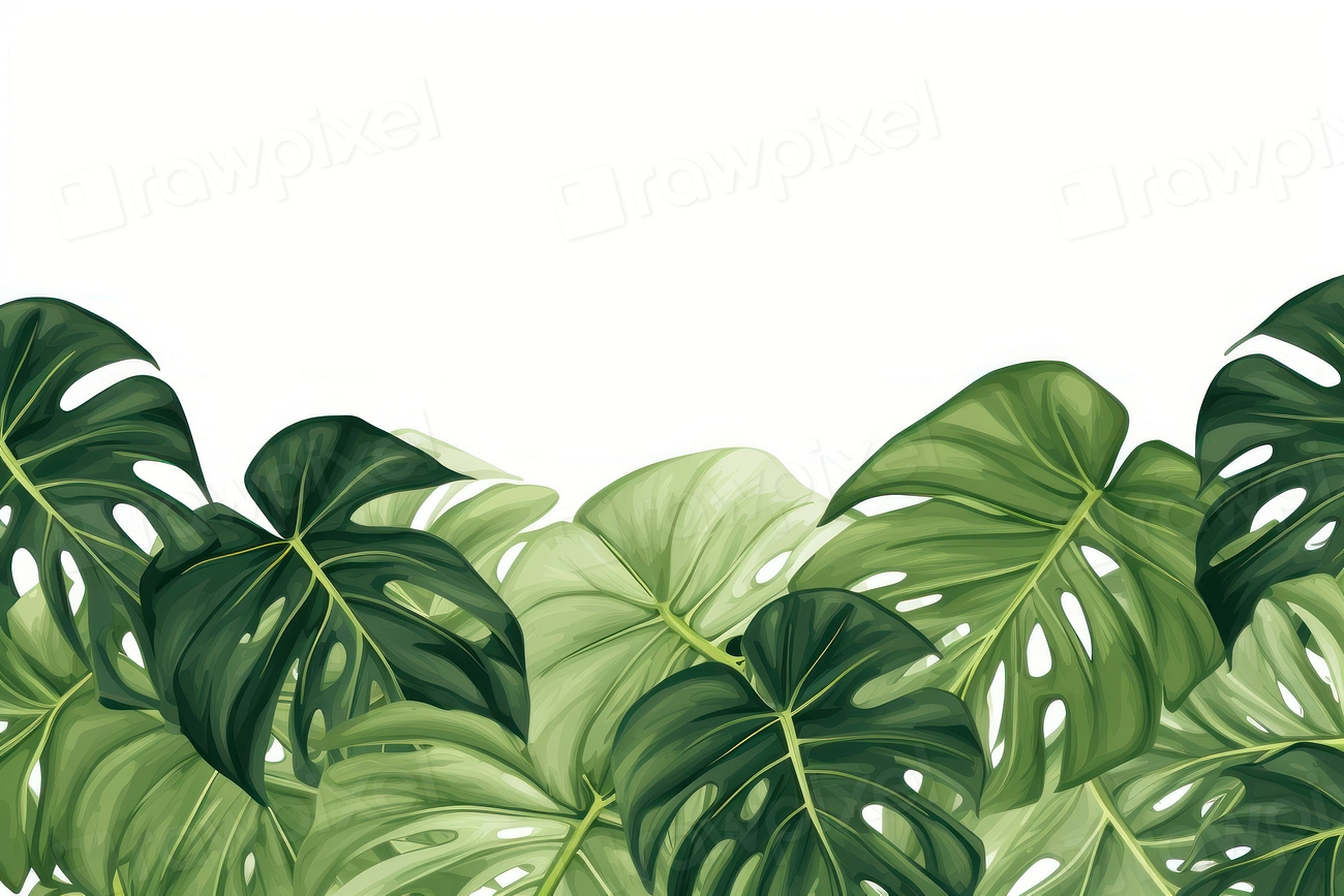 Monstera backgrounds plant green | Free Photo Illustration - rawpixel