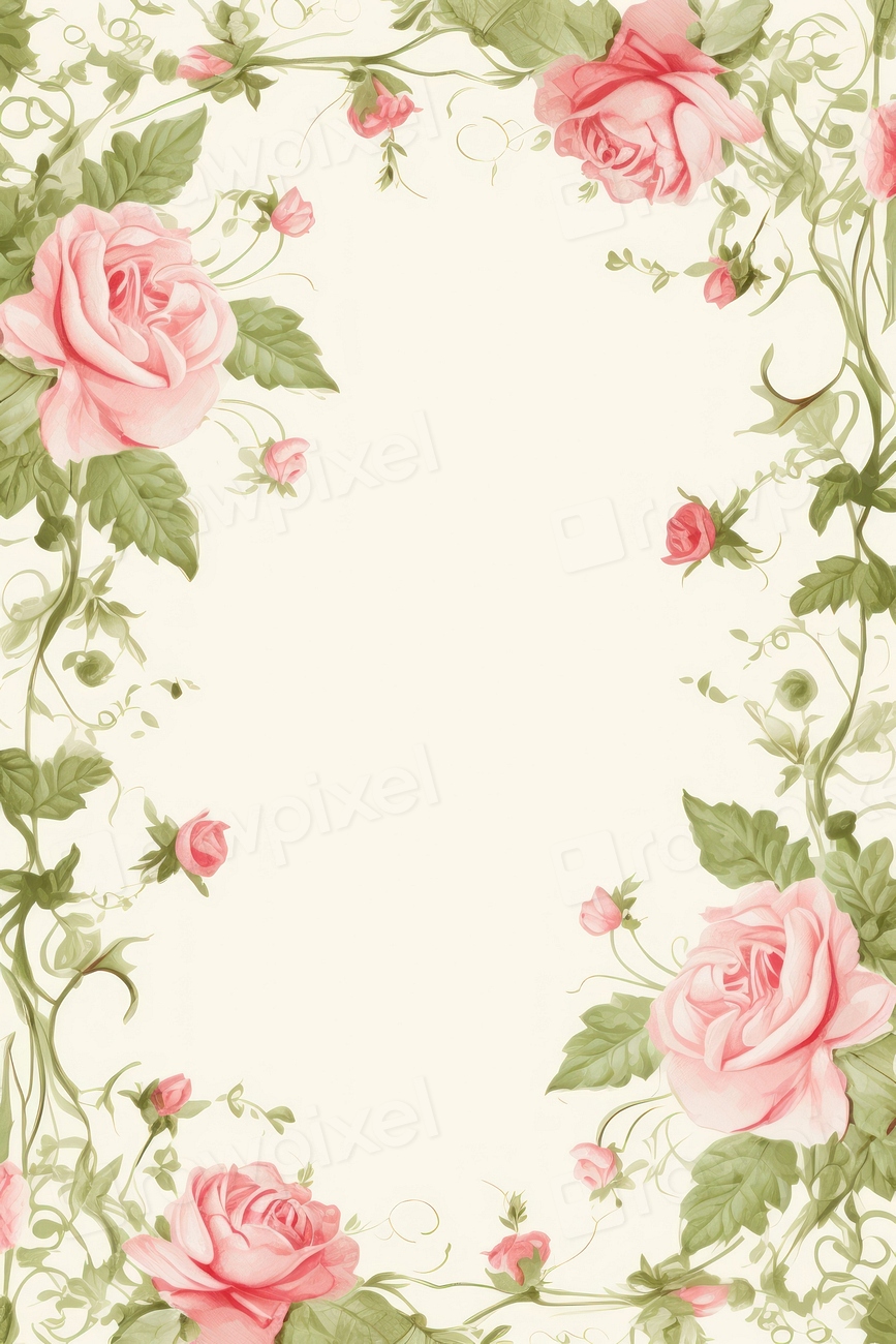 Rose thorn frame backgrounds pattern | Free Photo Illustration - rawpixel