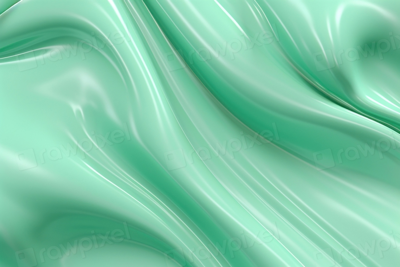 Mint green 3D liquid texture | Free Photo Illustration - rawpixel