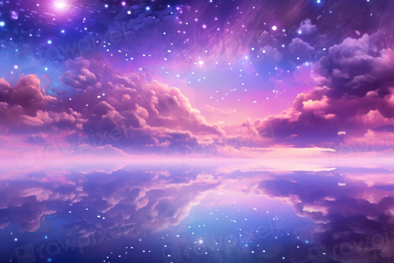 Purple sky backgrounds reflection. | Free Photo Illustration - rawpixel