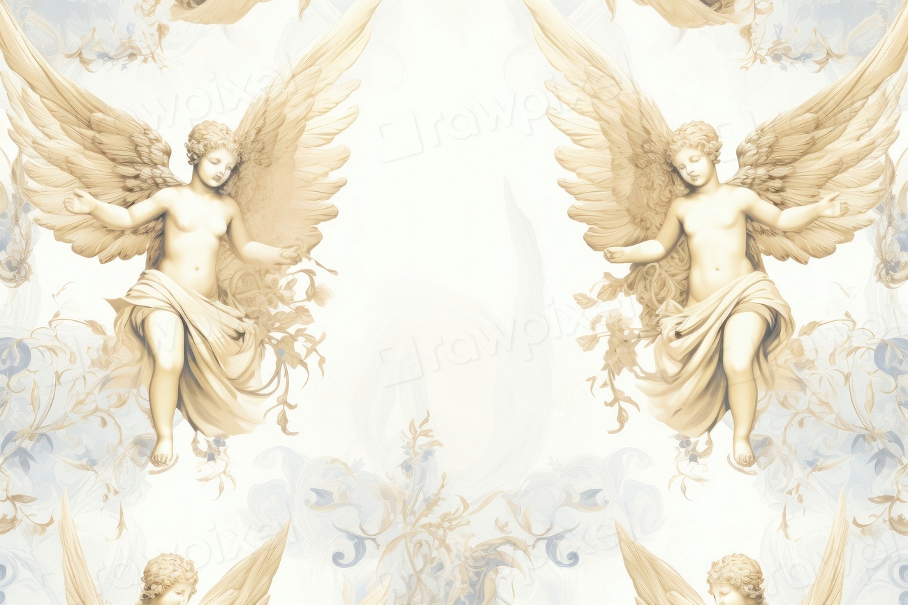 Angel wings pattern wallpaper representation | Free Photo Illustration ...