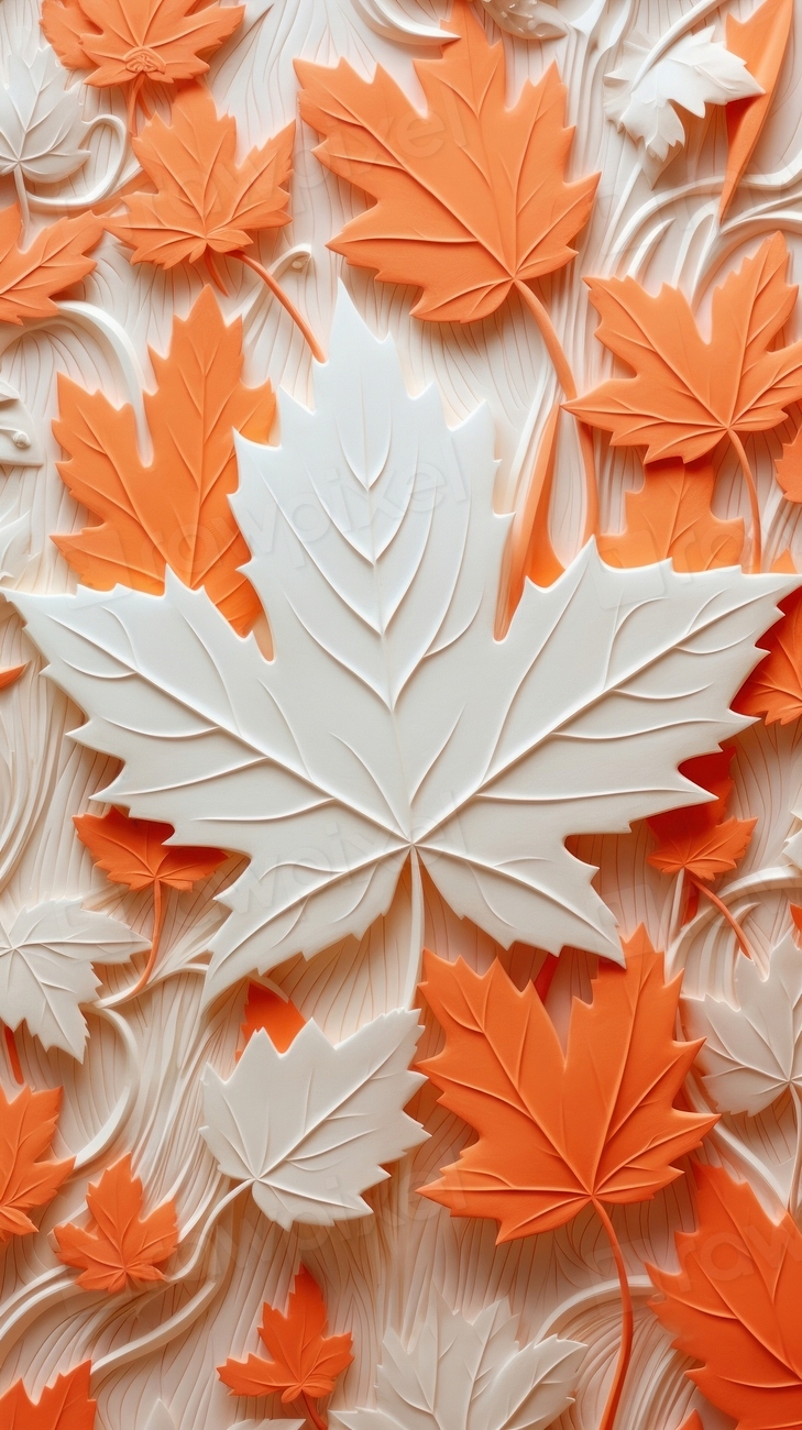 Leaf pattern maple plant. | Premium Photo - rawpixel