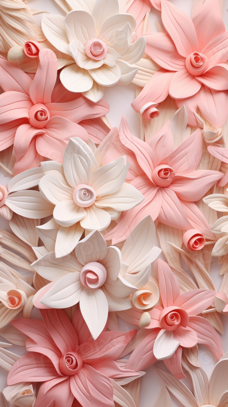 Floral bas relief pattern art | Premium Photo - rawpixel