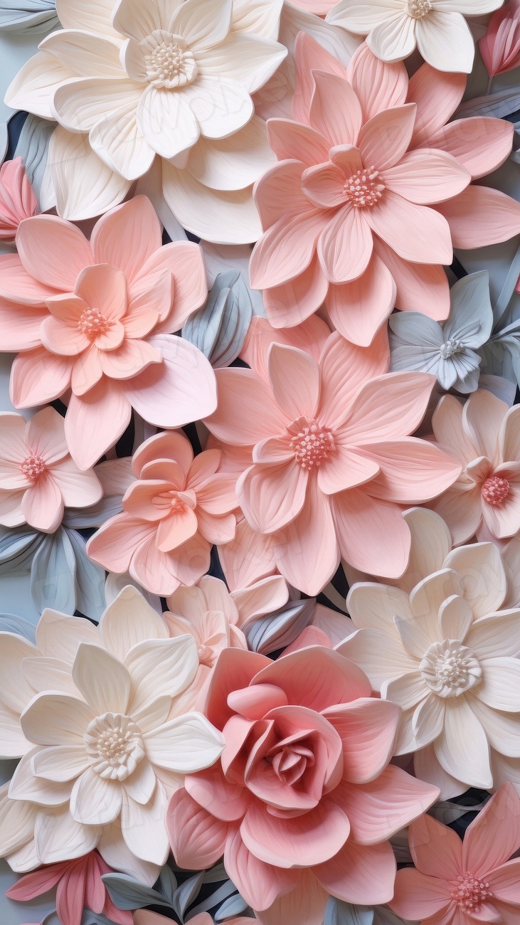 Floral bas relief pattern art | Premium Photo - rawpixel