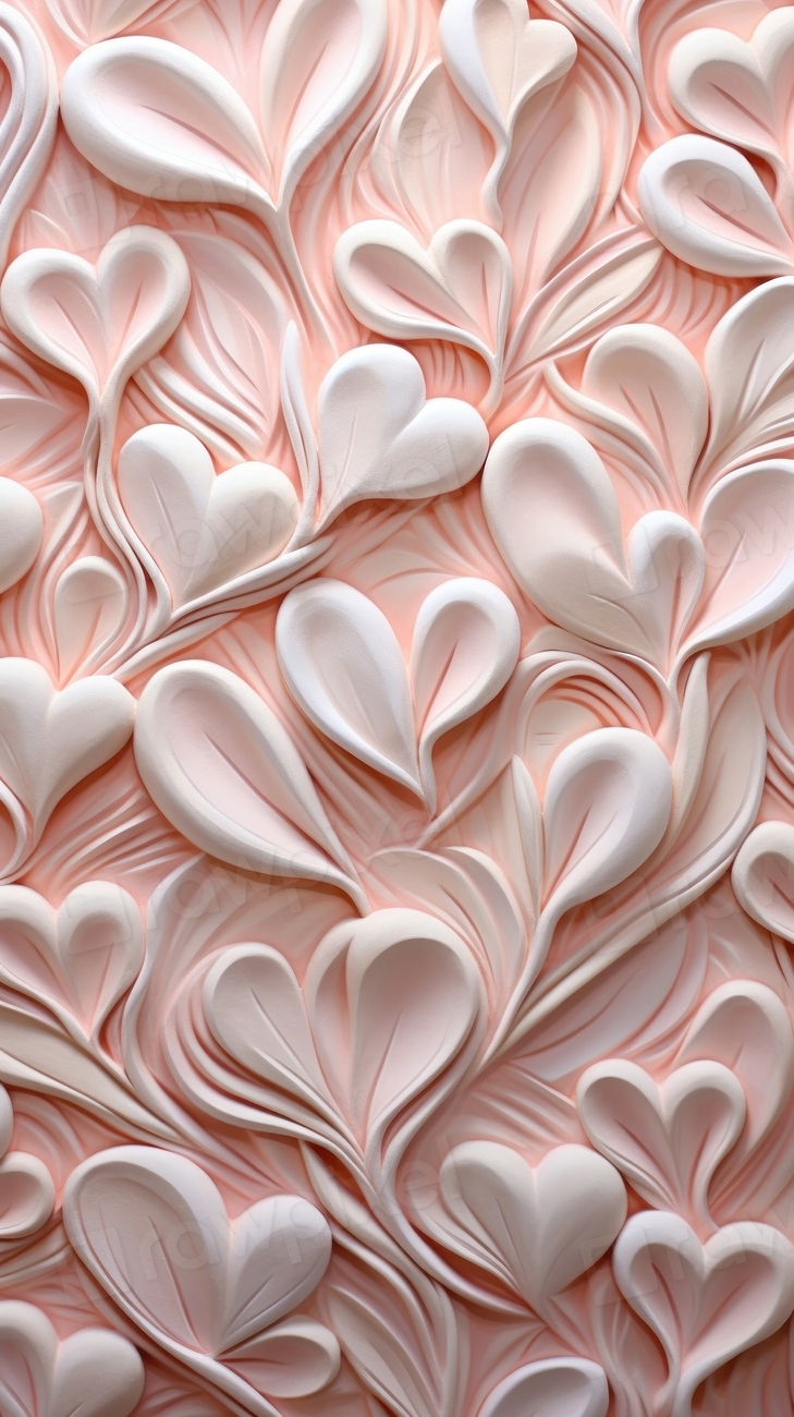 Heart bas relief pattern backgrounds | Premium Photo - rawpixel