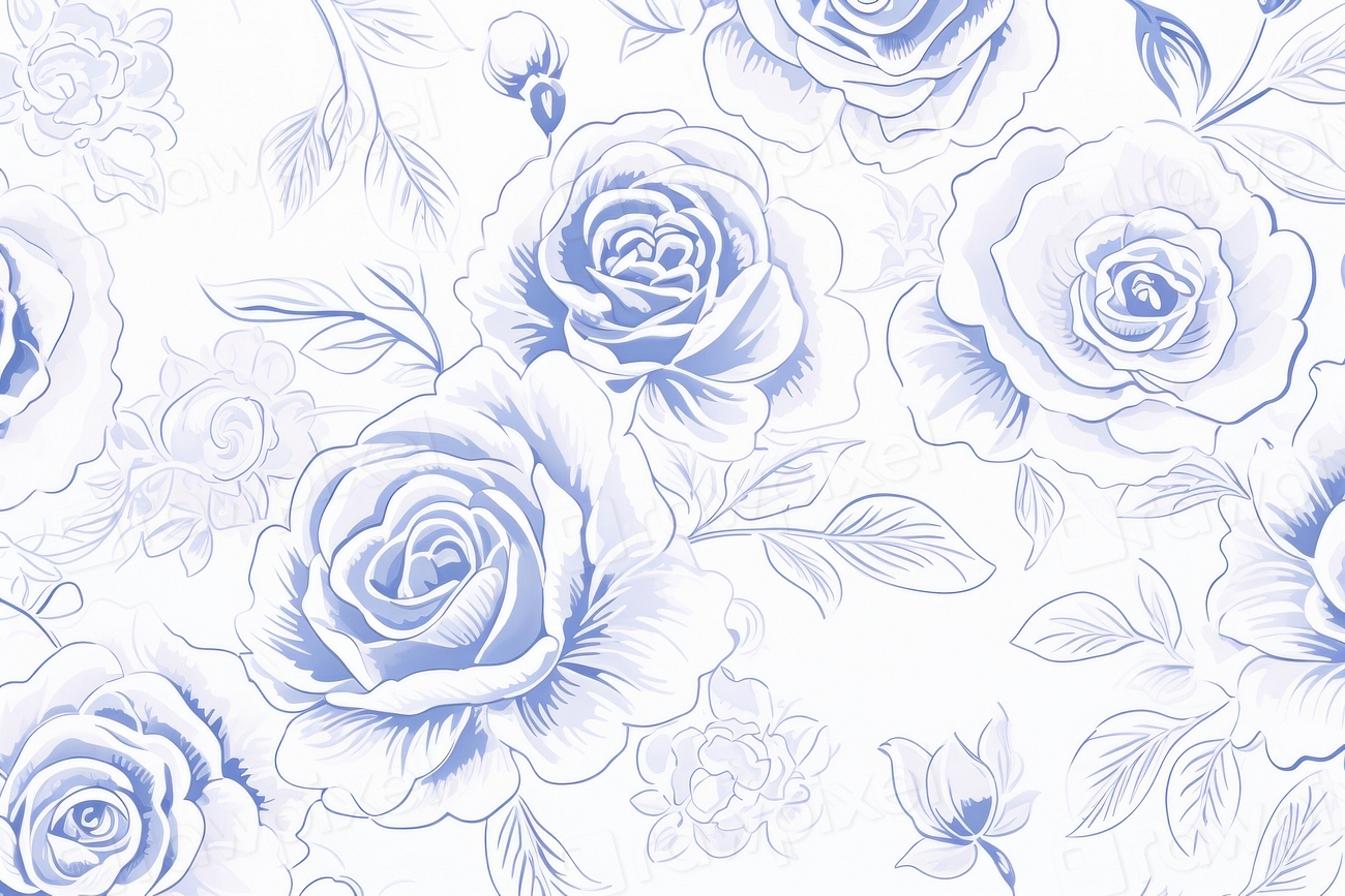Rose pattern drawing flower. | Premium Photo Illustration - rawpixel