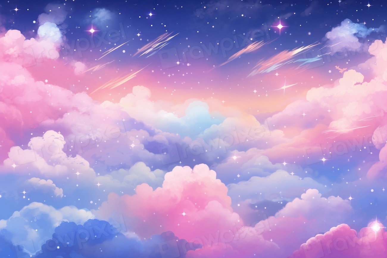 Sky filled clouds and stars | Premium Photo Illustration - rawpixel