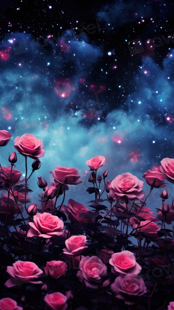 Black roses field night backgrounds | Free Photo - rawpixel