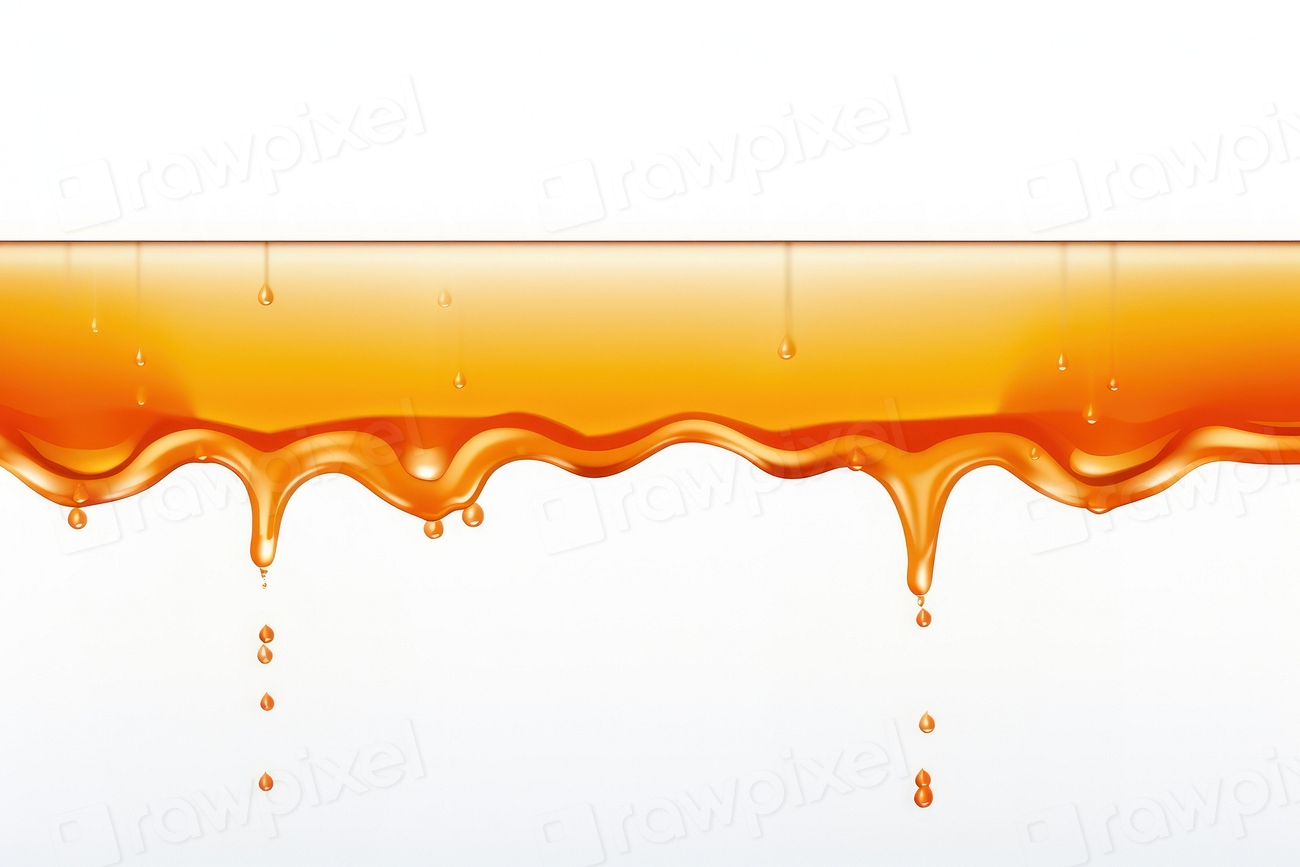 Dripping syrup backgrounds line white | Premium Photo Illustration ...