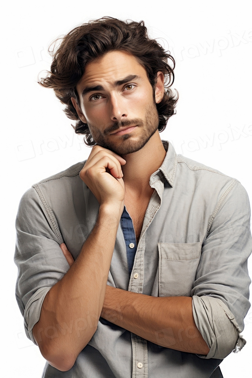 Male think portrait adult photo. | Premium Photo - rawpixel