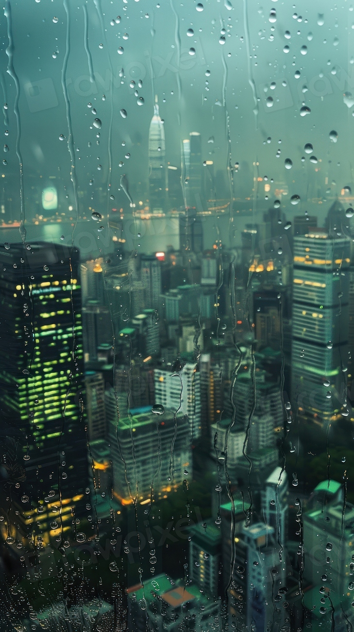 Rain scene city architecture metropolis | Premium Photo - rawpixel
