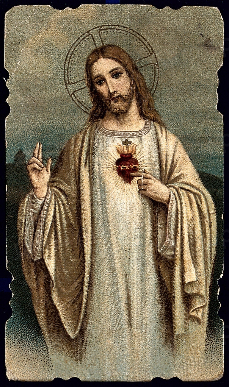 Christ showing his Sacred Heart | Free Photo Illustration - rawpixel