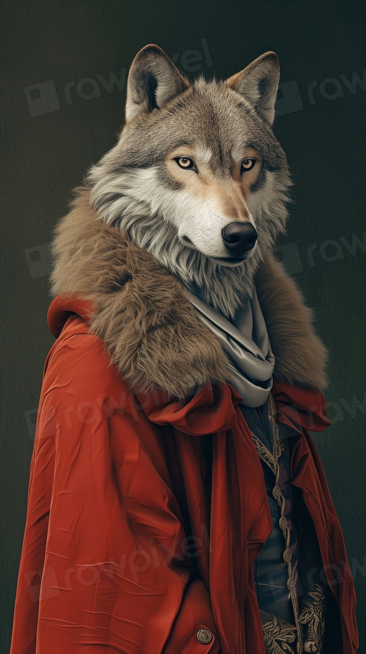 Animal wolf portrait painting. | Premium Photo Illustration - rawpixel