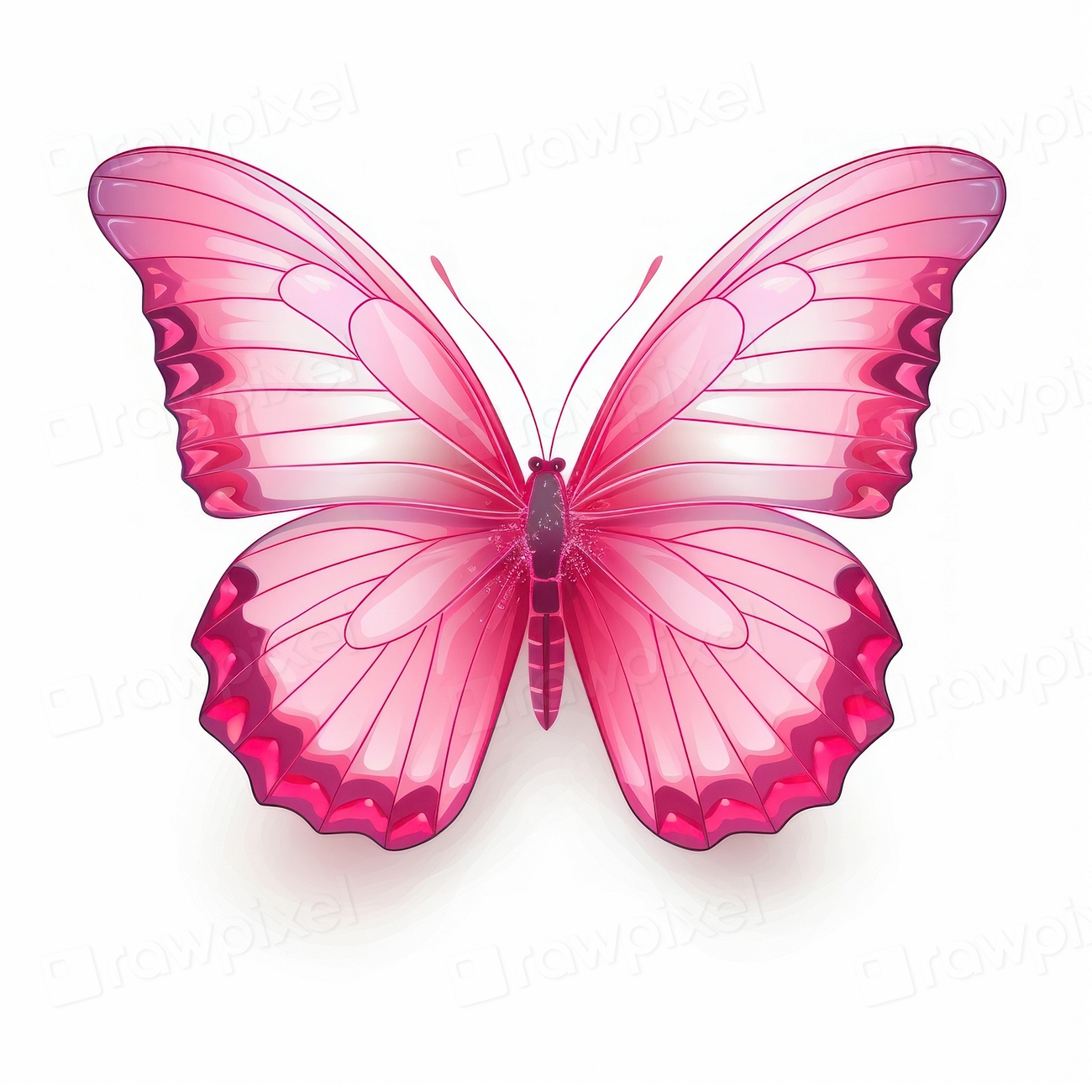 Pink butterfly animal insect petal. | Premium Photo Illustration - rawpixel