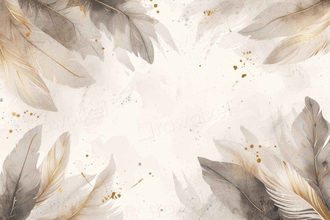 Feather forest watercolor background backgrounds | Premium Photo ...