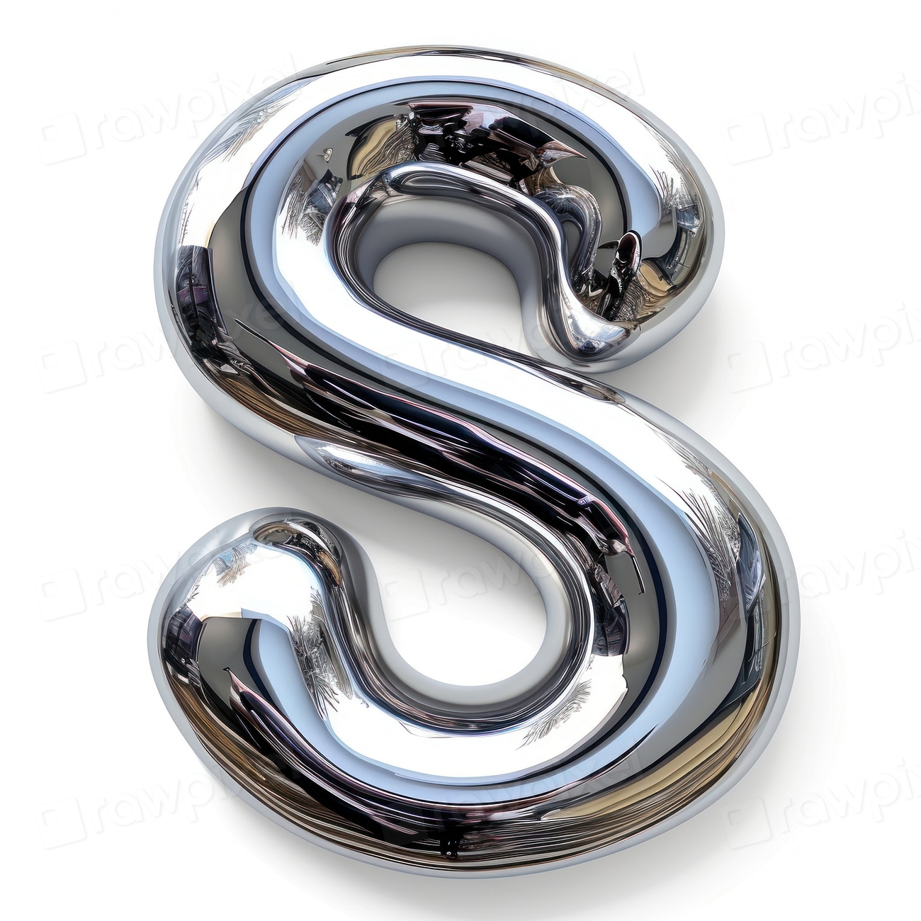 Alphabet S letter number silver | Premium Photo Illustration - rawpixel