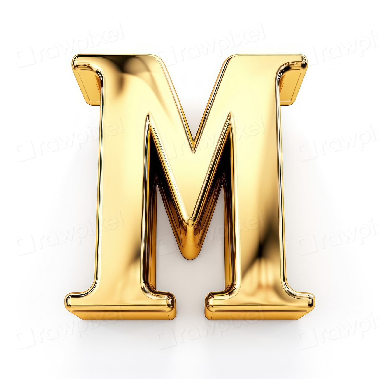 Letter M gold shiny font. | Free Photo Illustration - rawpixel