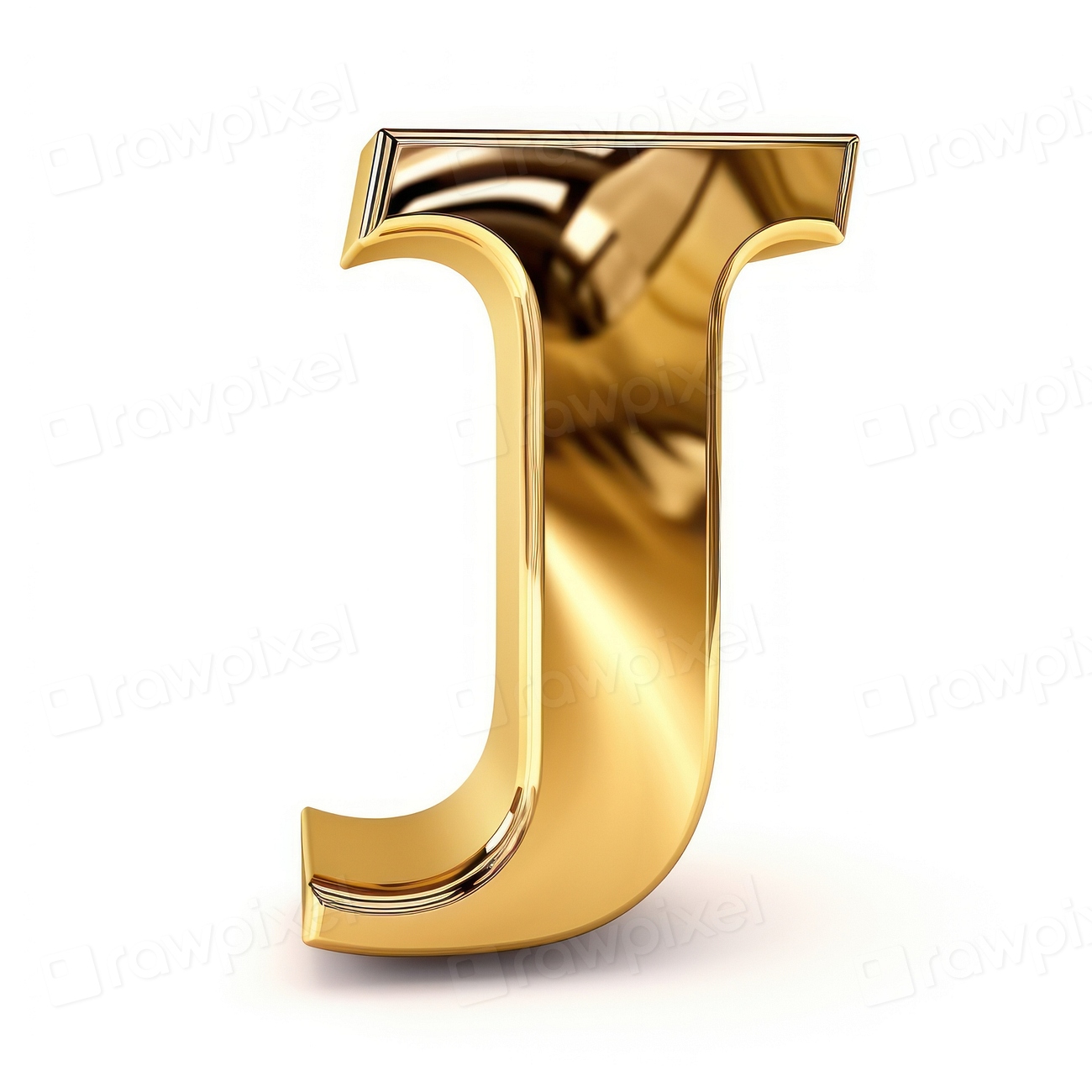 Letter J shiny font gold. | Free Photo Illustration - rawpixel