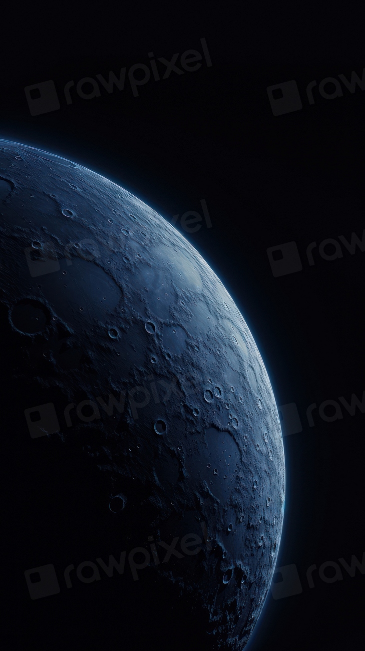 Blue wallpaper moon astronomy outdoors. | Free Photo - rawpixel