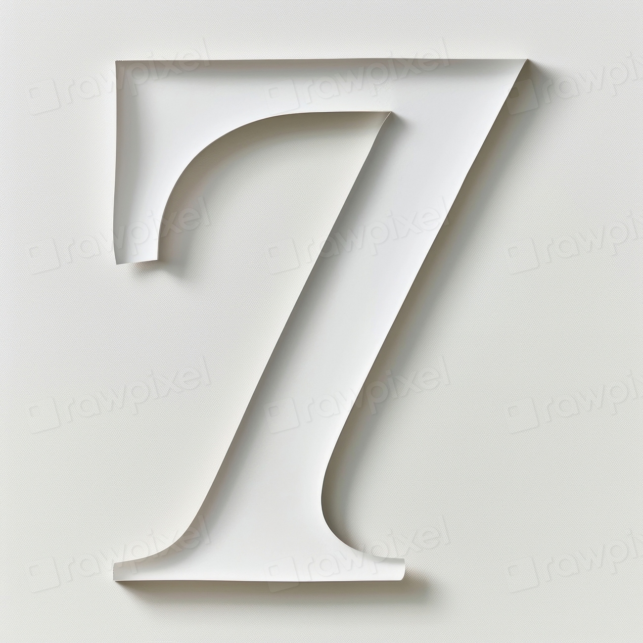 Letter number 7 font white | Free Photo - rawpixel