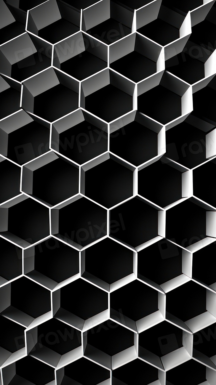 White hexagon grid math paper | Premium Photo Illustration - rawpixel