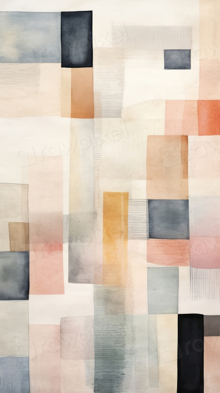 Muted colors grid painting abstract | Free Photo Illustration - rawpixel