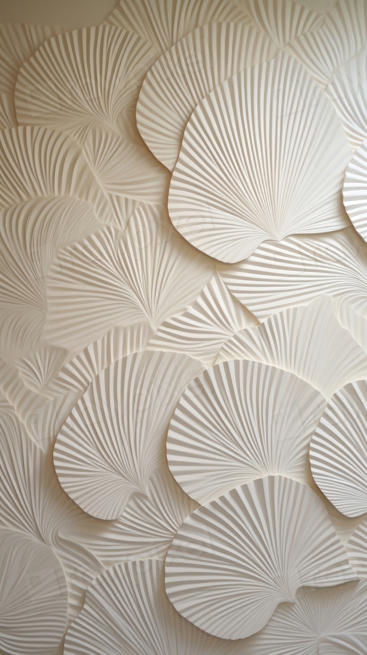 Fan pattern wallpaper plaster white | Free Photo - rawpixel