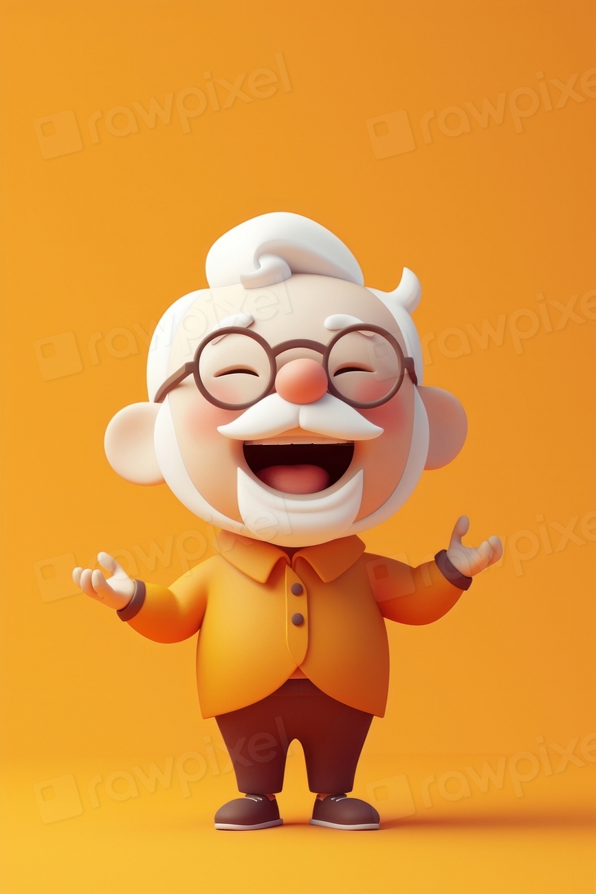 Elder cartoon human cute. | Premium Photo Illustration - rawpixel