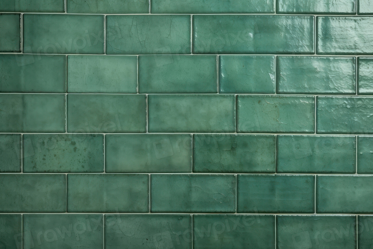 Vintage green tile wall architecture | Free Photo - rawpixel