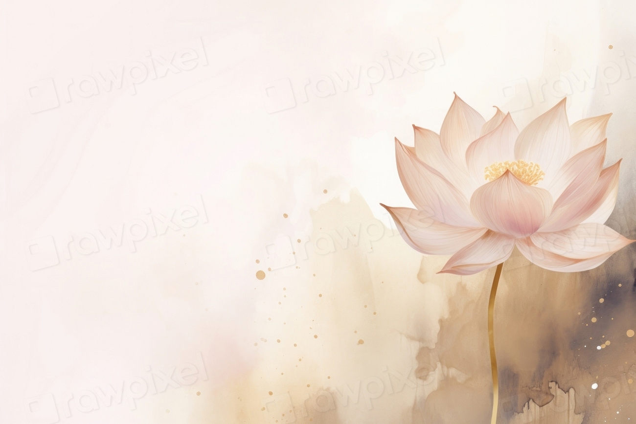 Lotus watercolor background backgrounds painting | Premium Photo ...