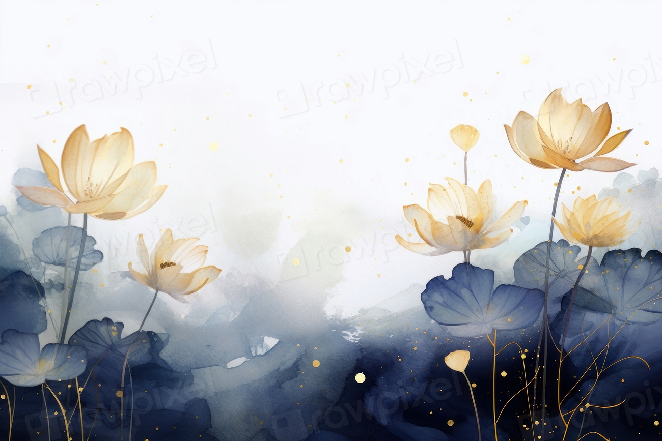 Lotus watercolor background backgrounds outdoors | Free Photo ...