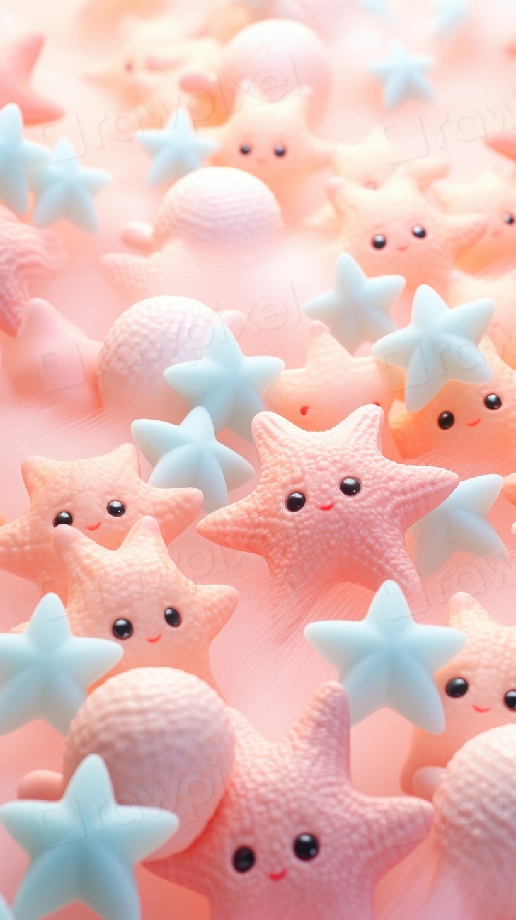 Star fish dessert food confectionery. | Premium Photo Illustration ...