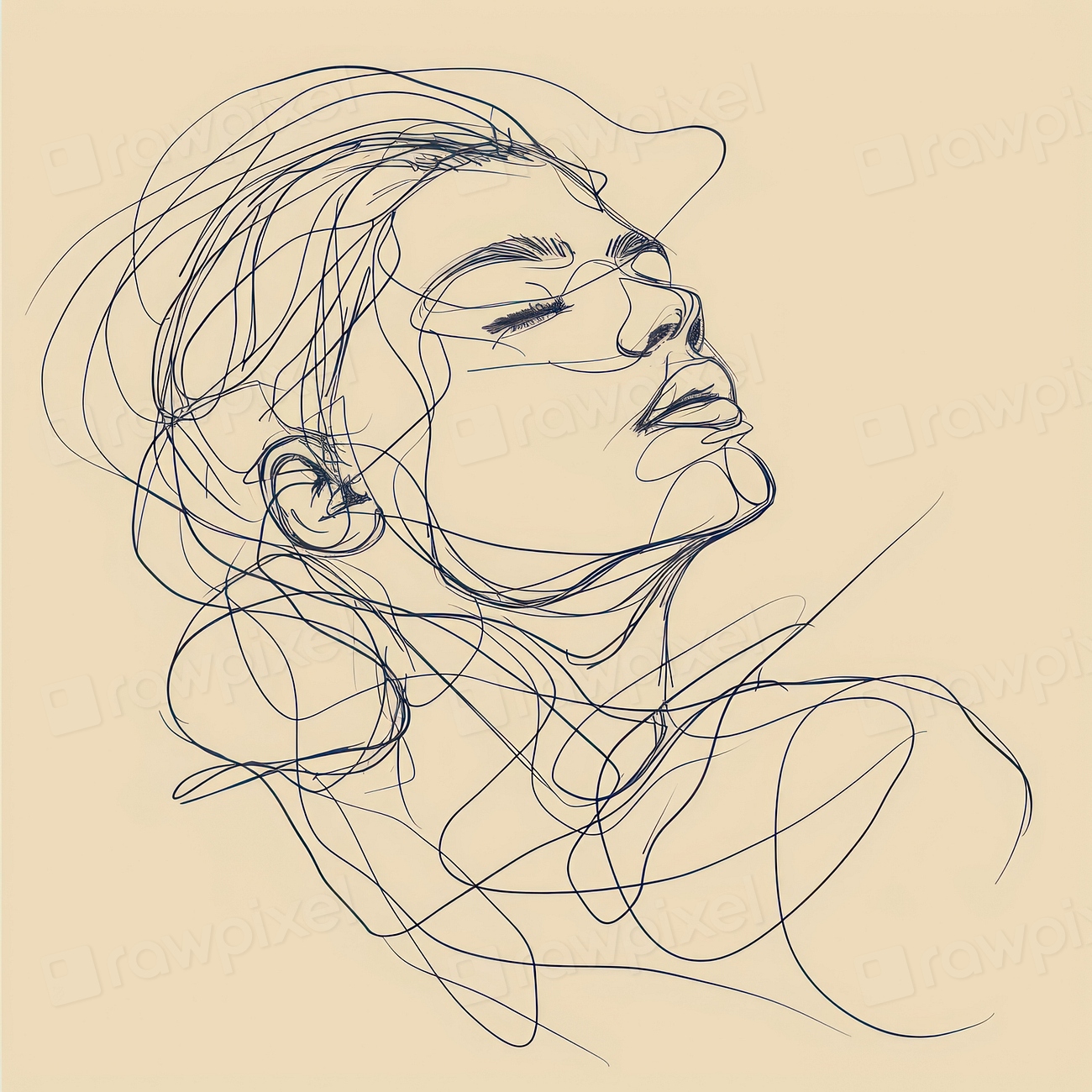 Hand drawn woman drawing sketch | Premium Photo Illustration - rawpixel