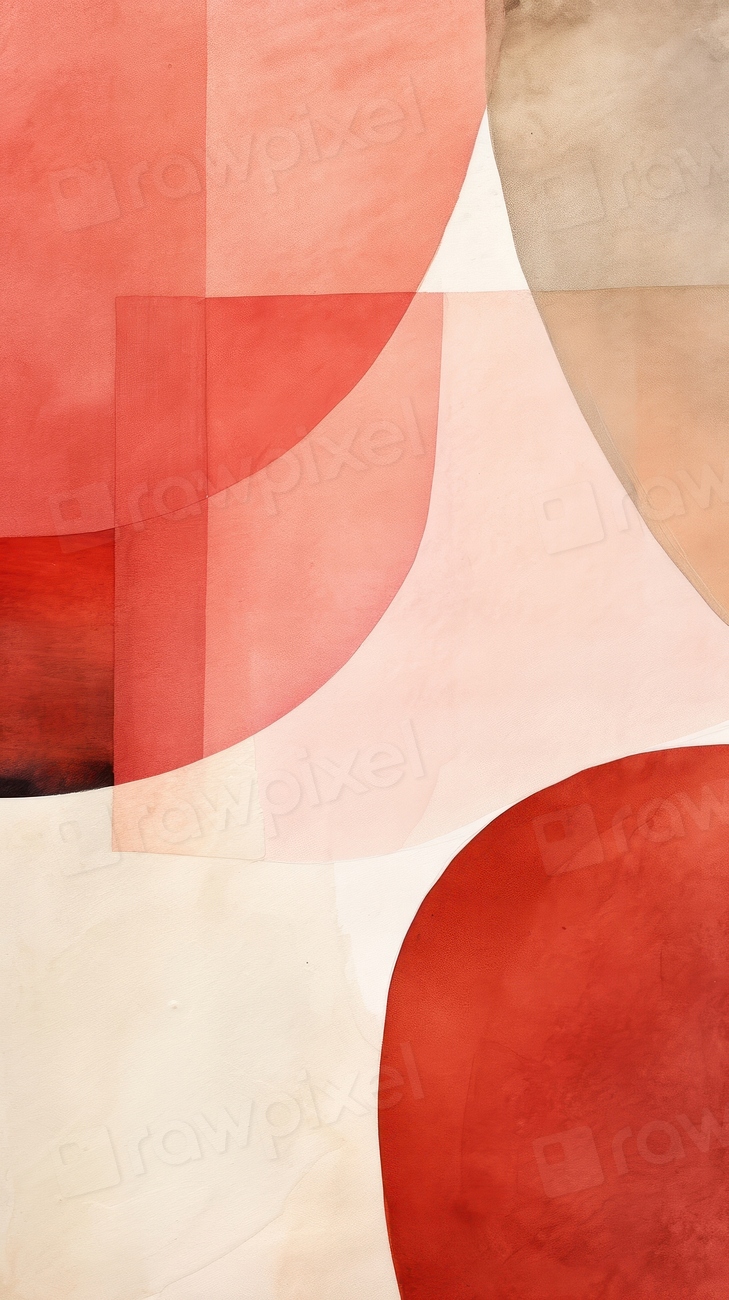 Red abstract painting shape. | Free Photo Illustration - rawpixel