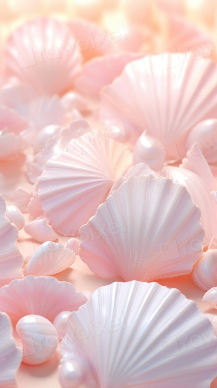 Sea shell seashell petal invertebrate. | Premium Photo Illustration - rawpixel