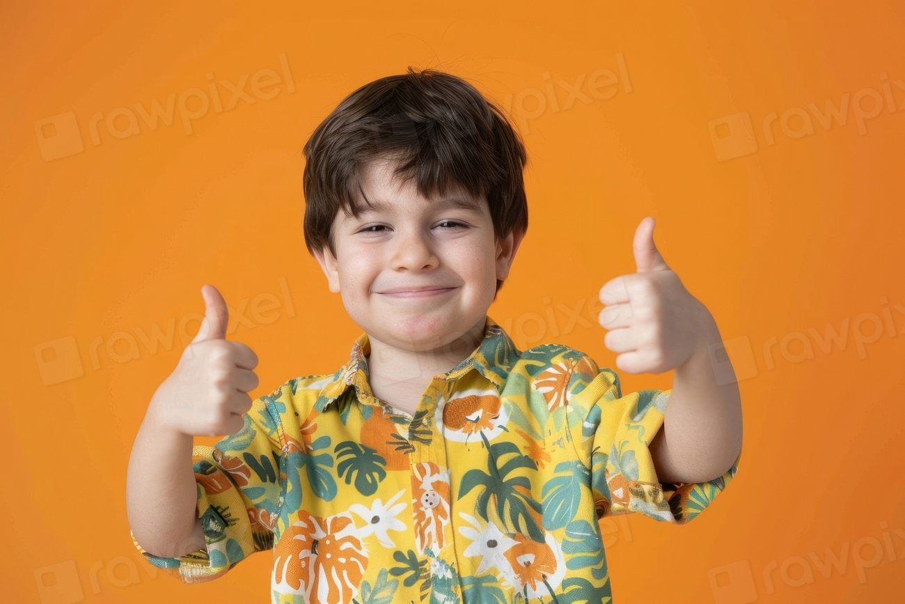 Chubby kid thumbs portrait child | Premium Photo - rawpixel