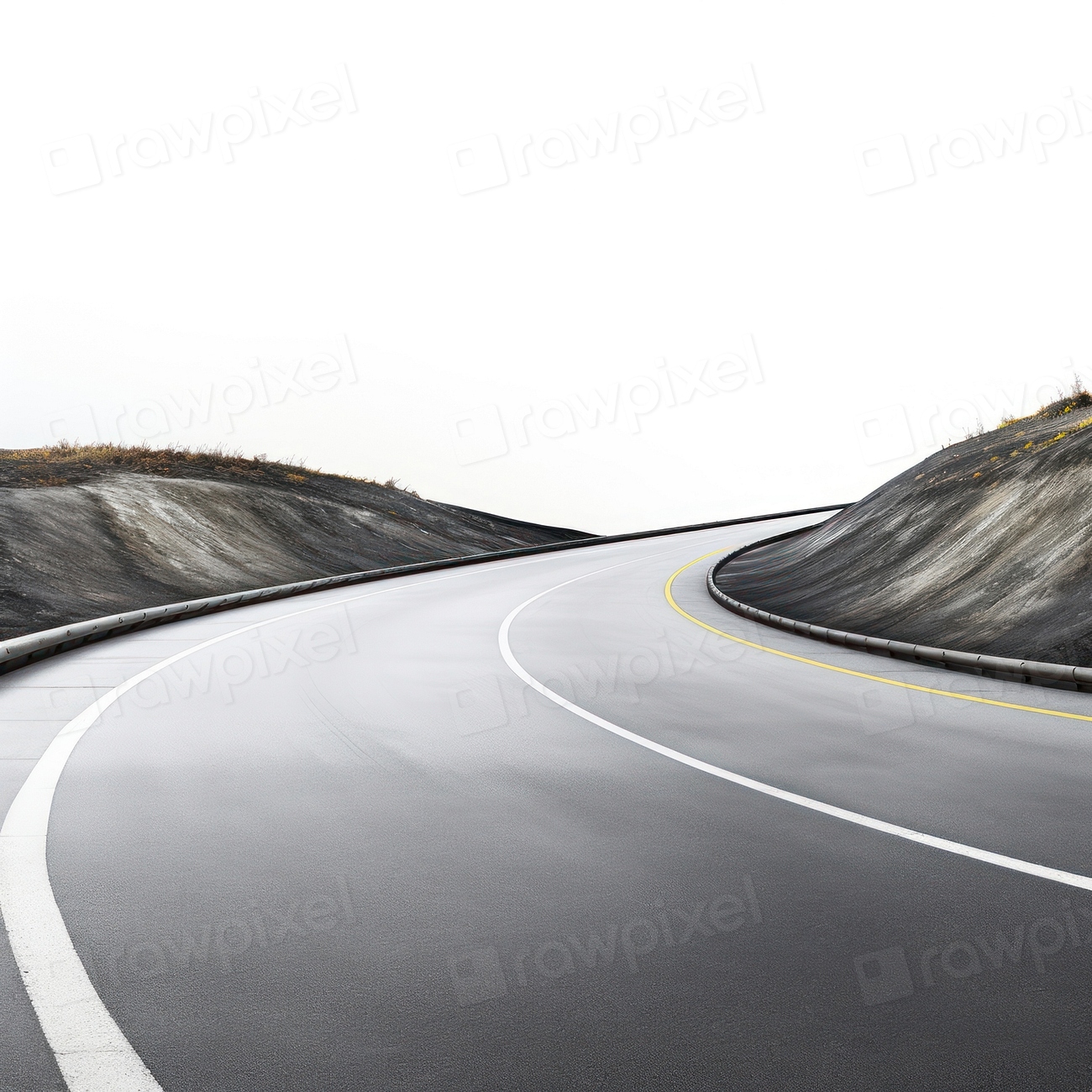 Curved asphalt road freeway highway | Premium Photo - rawpixel