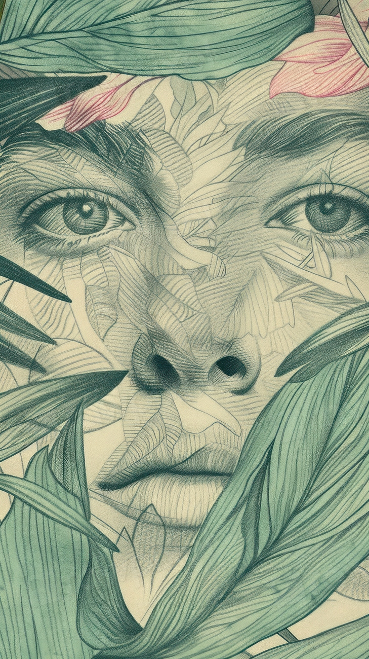 Wallpaper Woman drawing sketch backgrounds. | Premium Photo ...