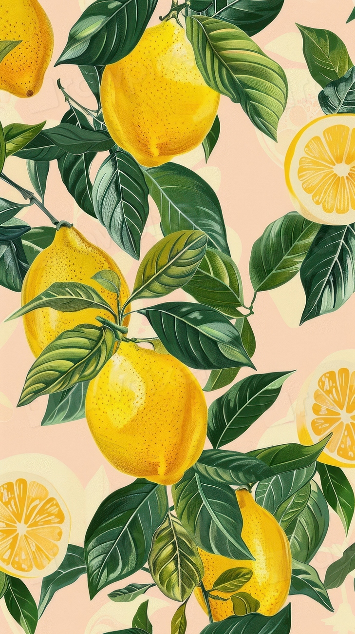 Wallpaper Lemon lemon backgrounds fruit. | Premium Photo Illustration ...