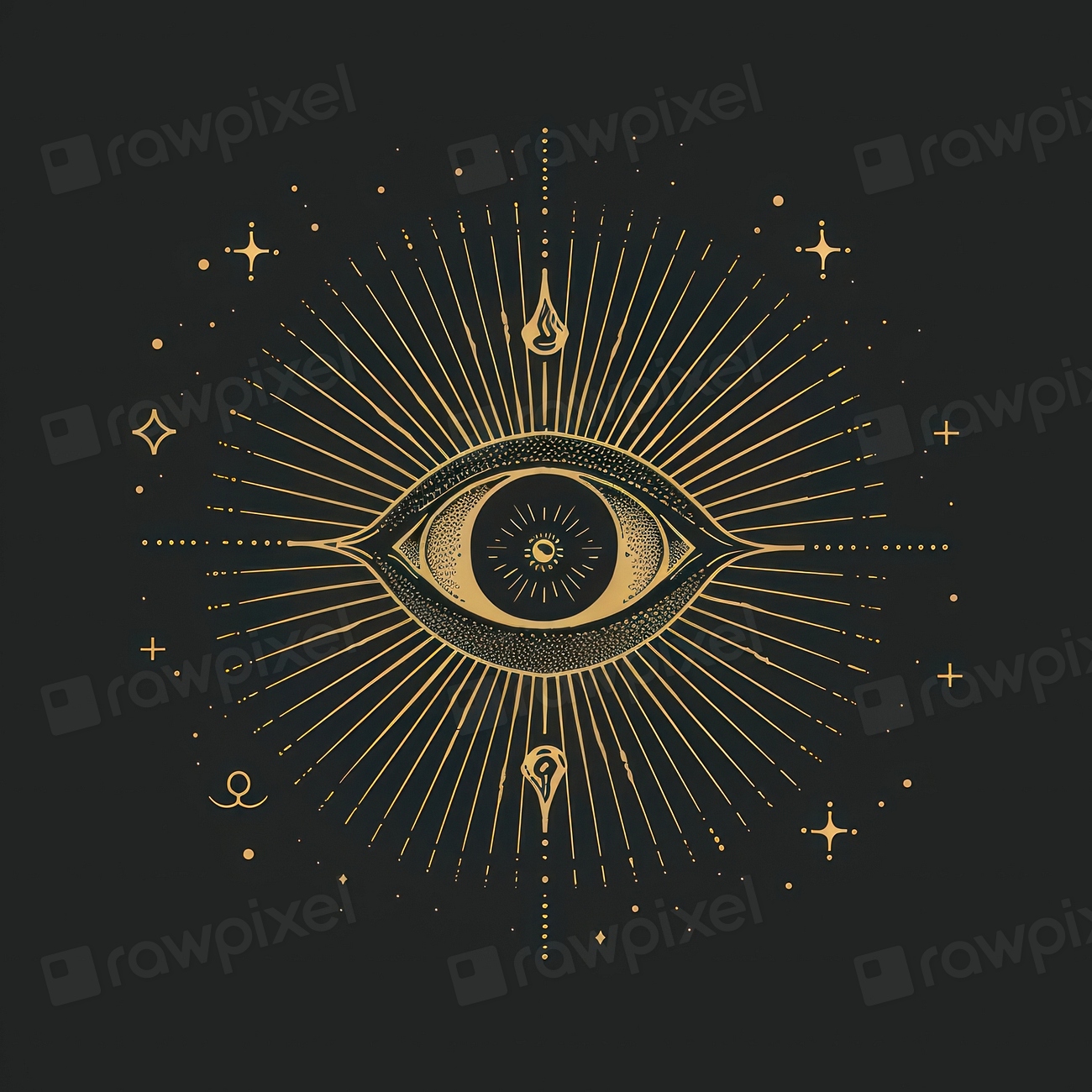 Surreal aesthetic third eye logo | Free Photo Illustration - rawpixel