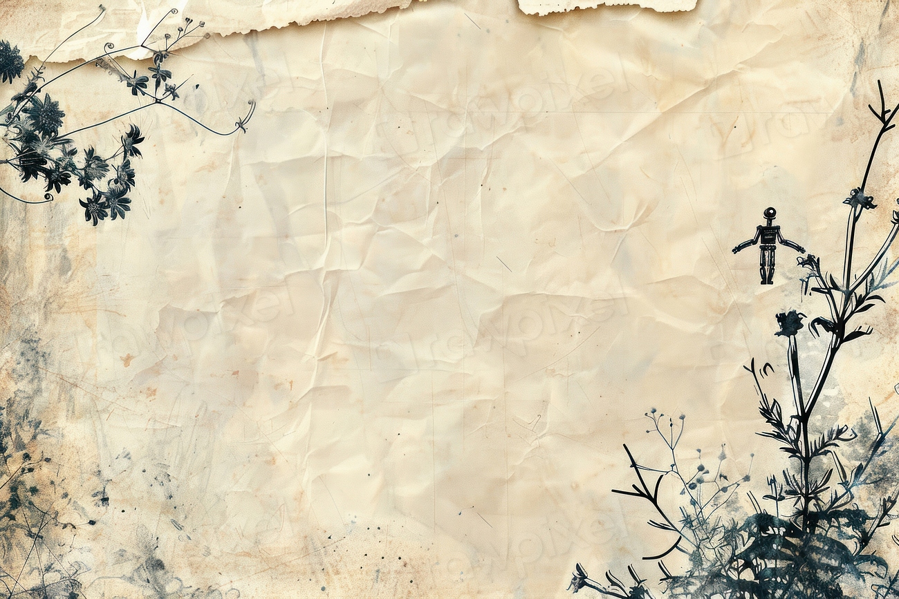 Robots holding hands ephemera border | Free Photo Illustration - rawpixel