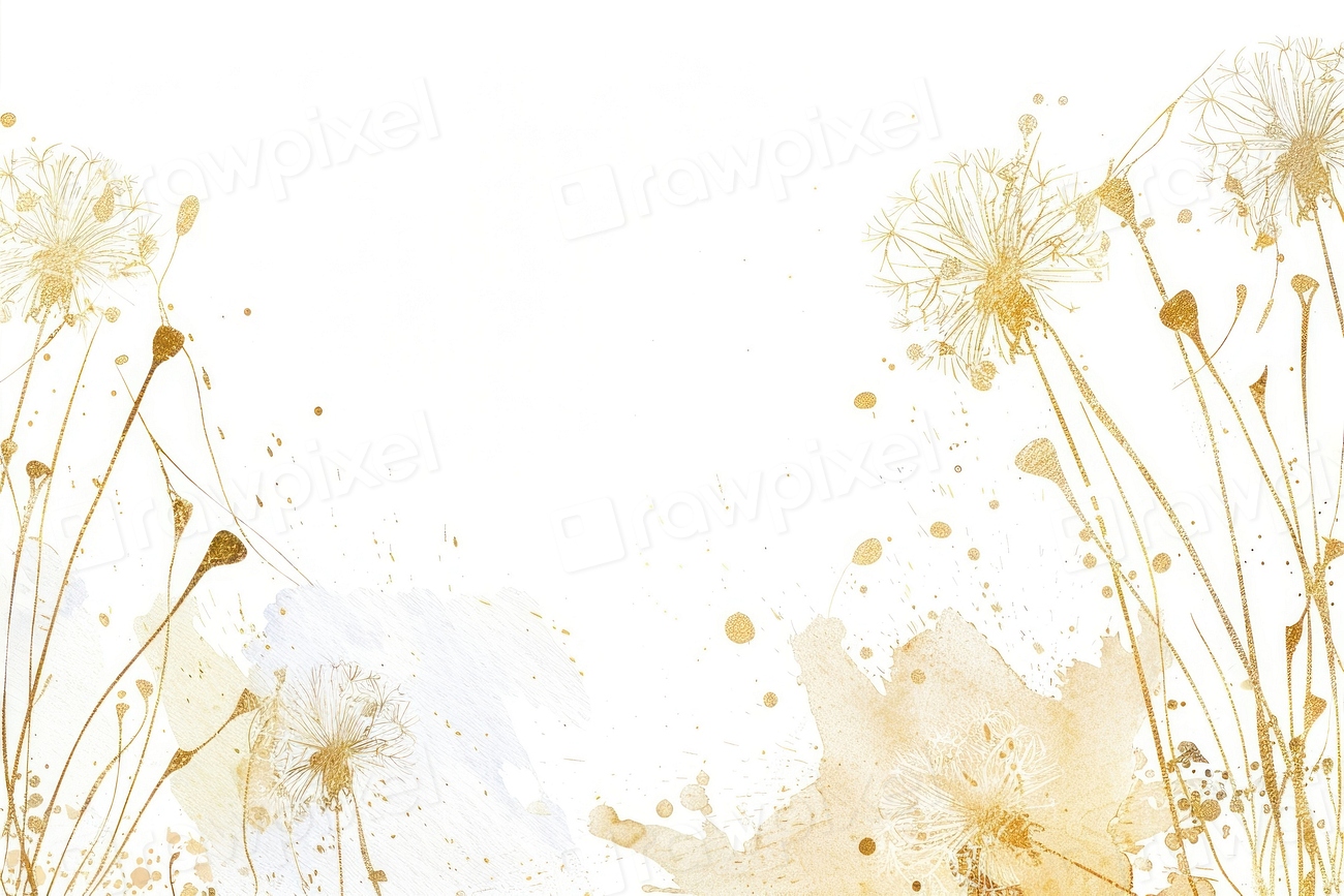 Dandelion border frame painting blossom | Free Photo Illustration ...