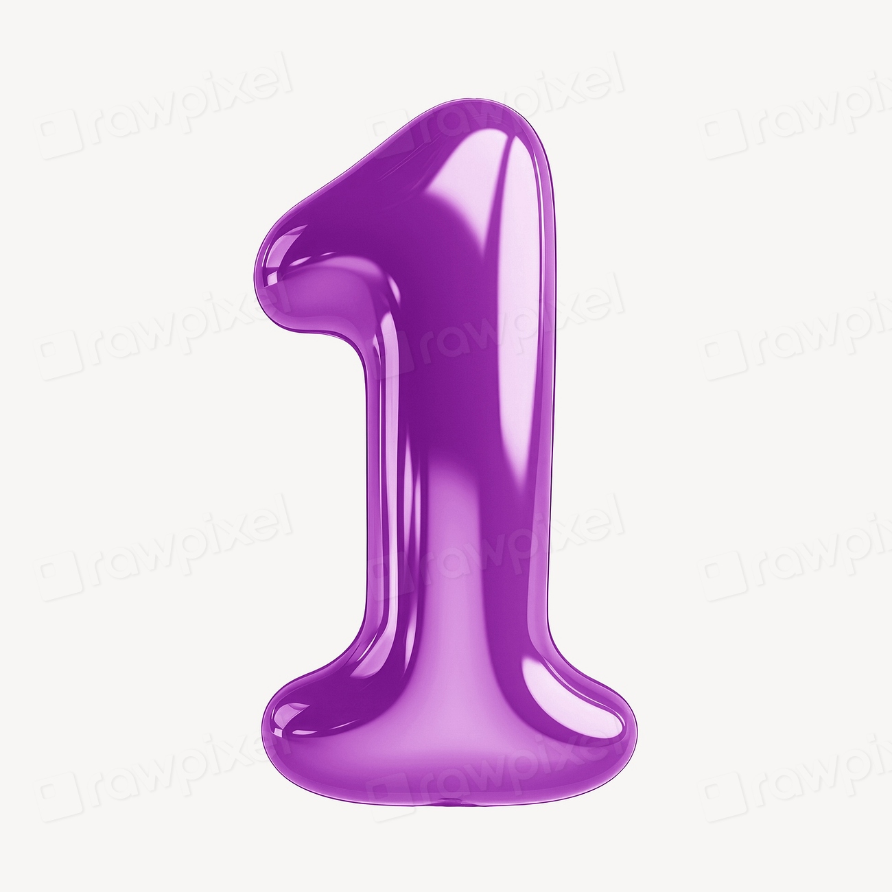 Number one purple 3D balloon | Free Photo Illustration - rawpixel