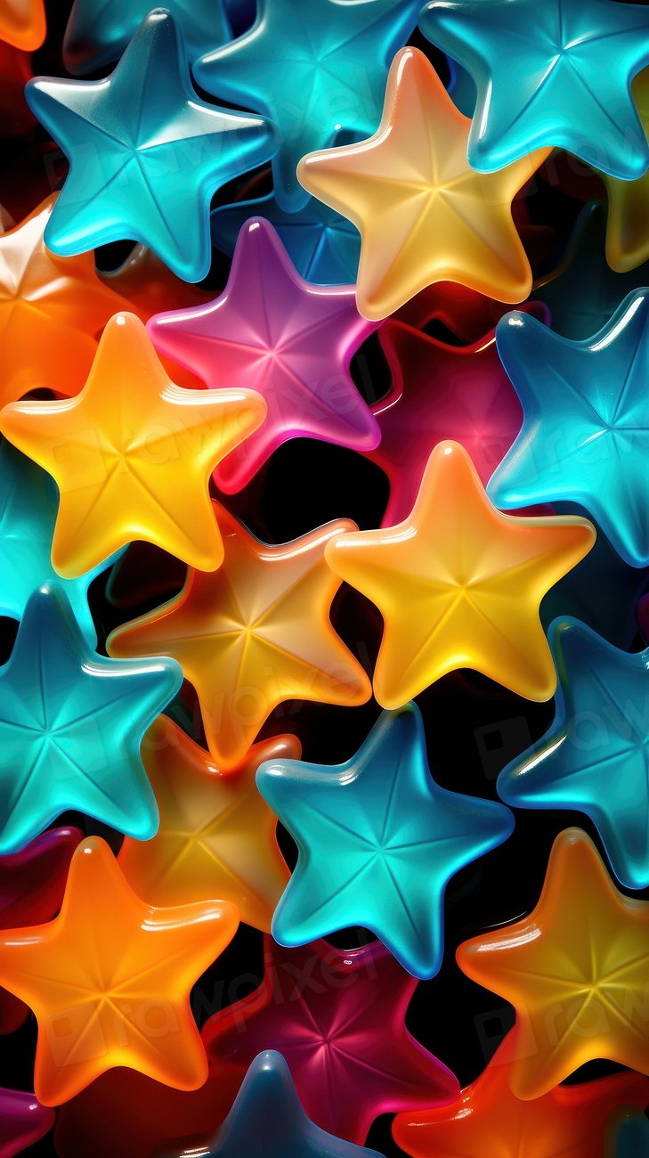 Inflate star 3d wallpaper pattern | Free Photo Illustration - rawpixel