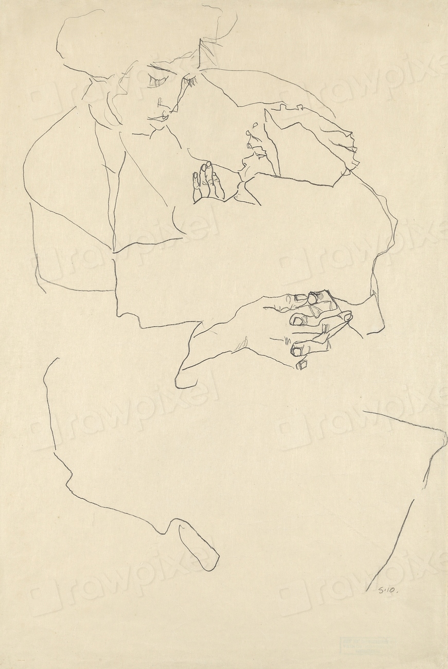 Mutter mit Kind (1910) drawing | Free Photo Illustration - rawpixel