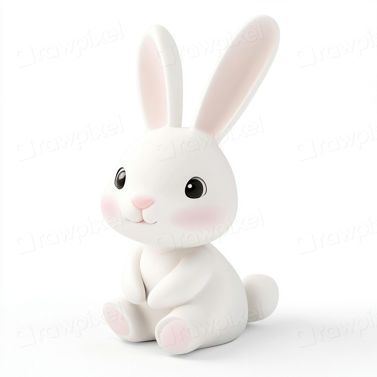 White bunny illustration cartoon animal. | Free Photo Illustration ...