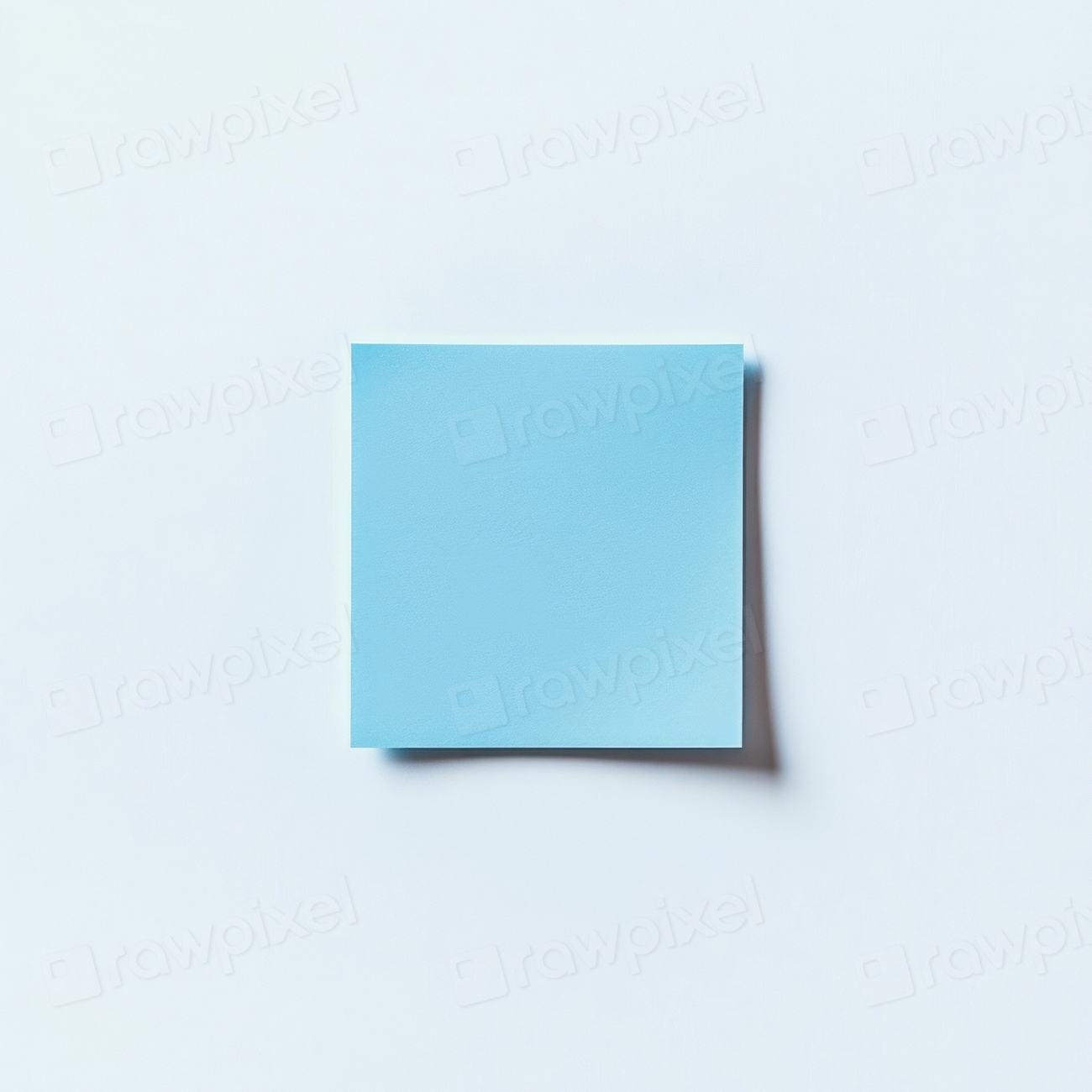 Blue post it mockup minimal | Free Photo - rawpixel