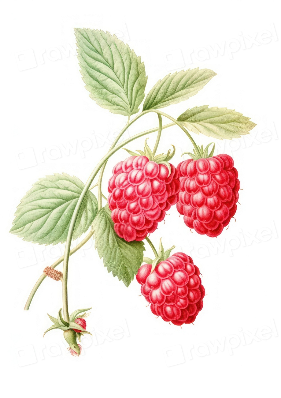 Raspberry branch flower Raspberry raspberries | Free Photo - rawpixel