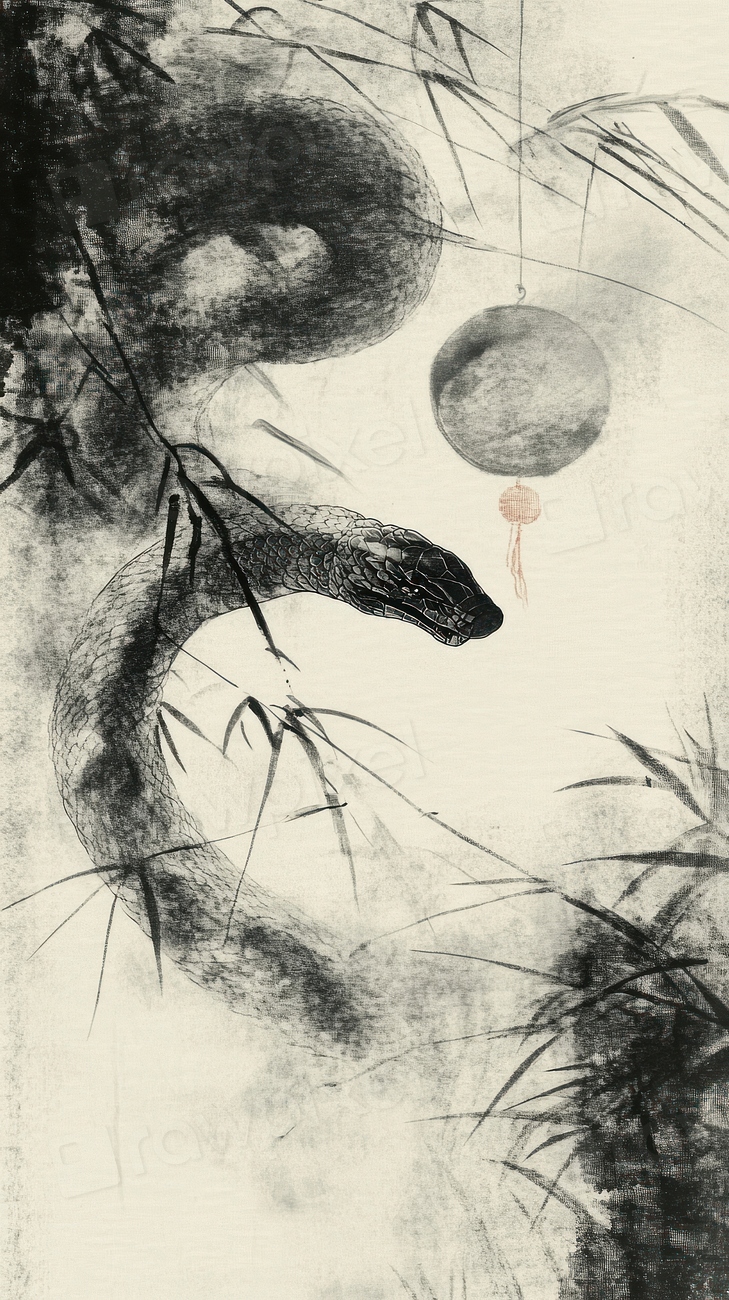 Chinese Snake illustration painting snake. | Premium Photo Illustration ...