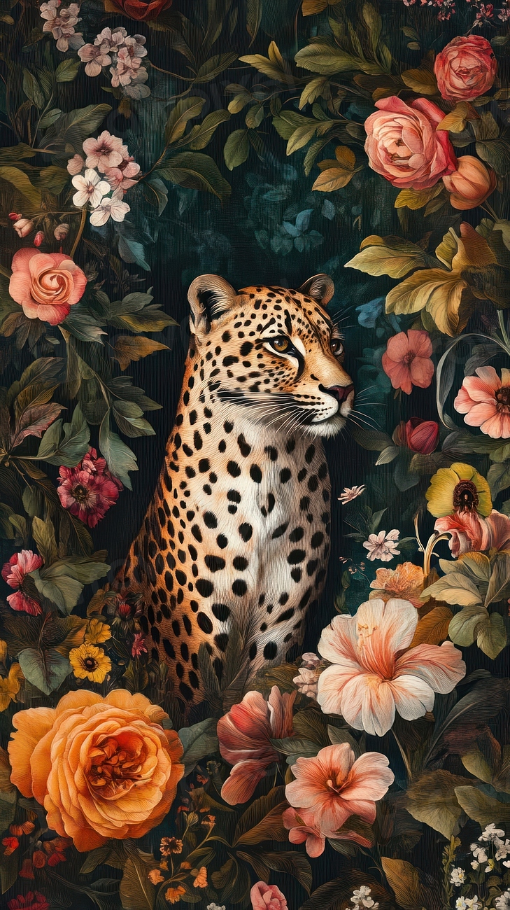 Vintage maximalist wallpaper art illustration | Free Photo Illustration ...